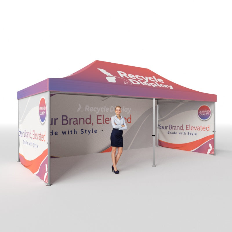 Portable Canopy Tent 20'x10'| pop up gazebo | custom | waterproof ...