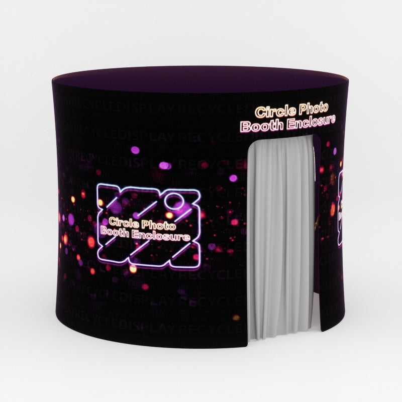 Round Photo Booth Enclosure | Customized LOGO | Party |For Sale ...